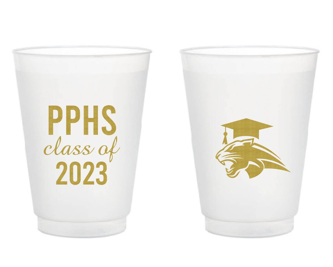 Custom Graduation Frosted Cups, Personalized Graduation Cups, Custom ...