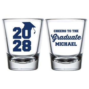 Personalized Graduate Shot Glasses, Graduation Party Shot Glass Favors ...