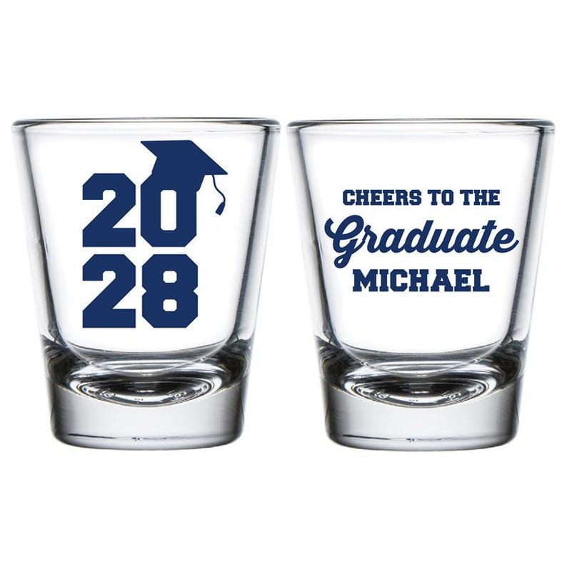 Personalized Graduate Shot Glasses, Graduation Party Shot Glass Favors ...