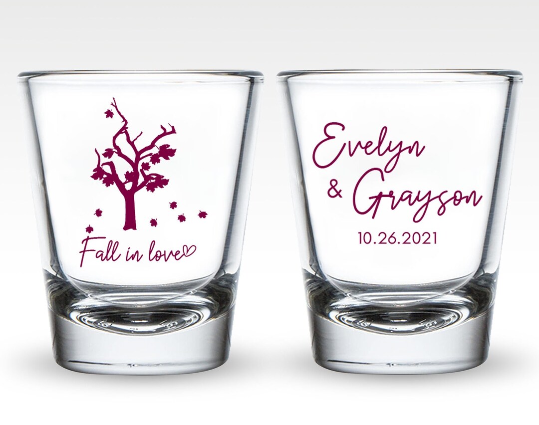 Personalized Wedding Shot Glasses, Personalized Shot Glasses as Wedding ...