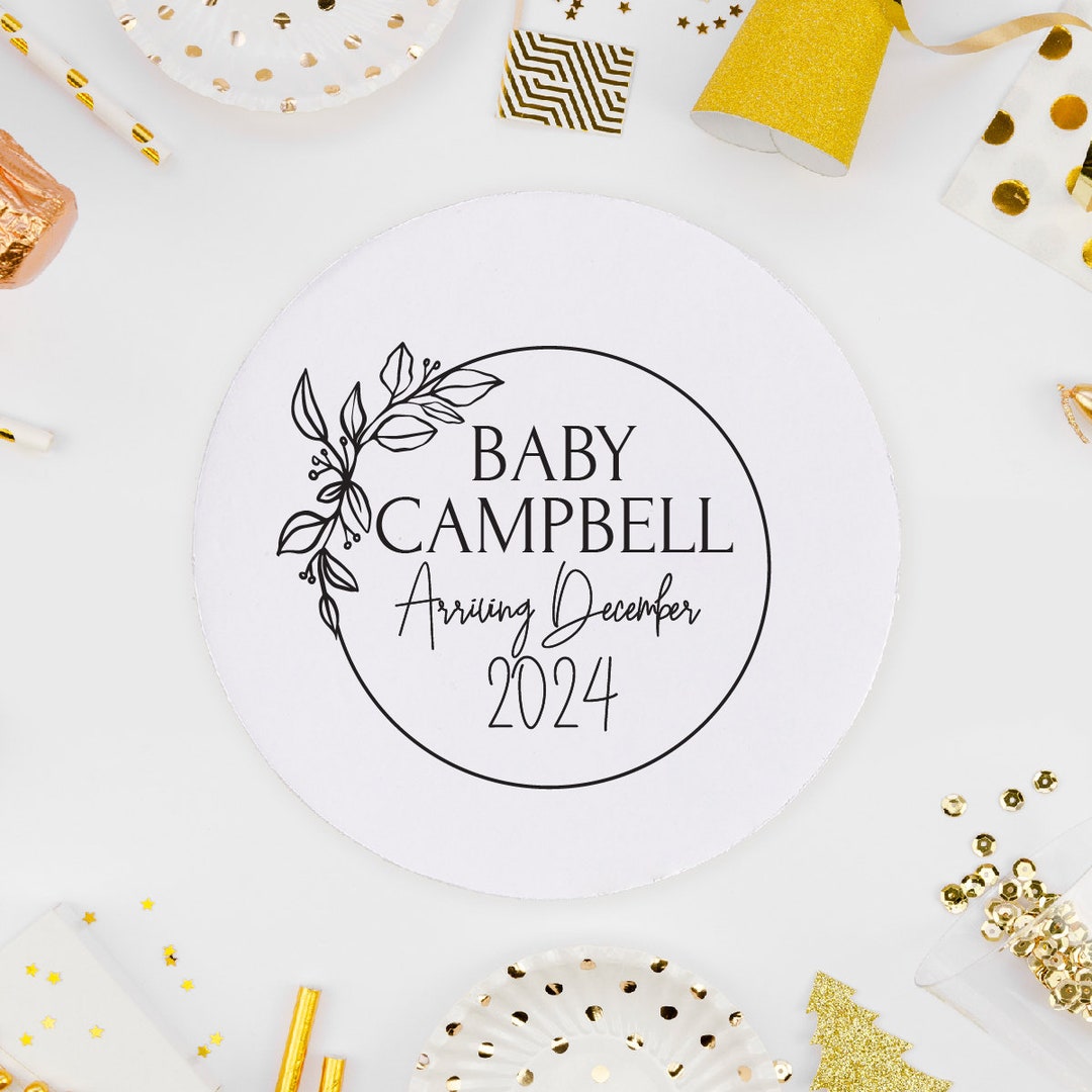 Personalized Baby Shower Coasters, Custom Baby Shower Drink Coasters ...