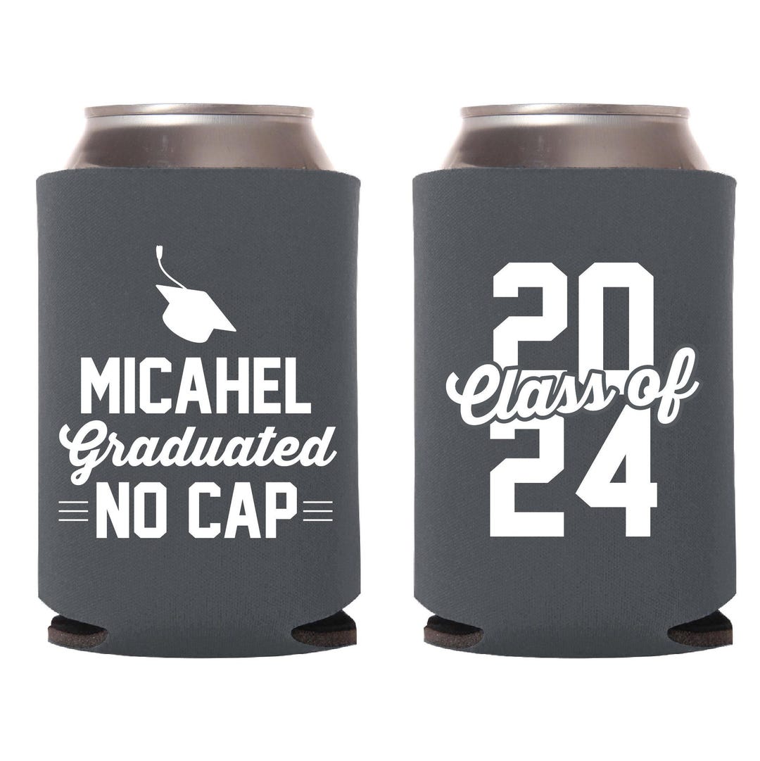 Personalized Can Coolers, Custom Can Cooler for Graduation Party ...