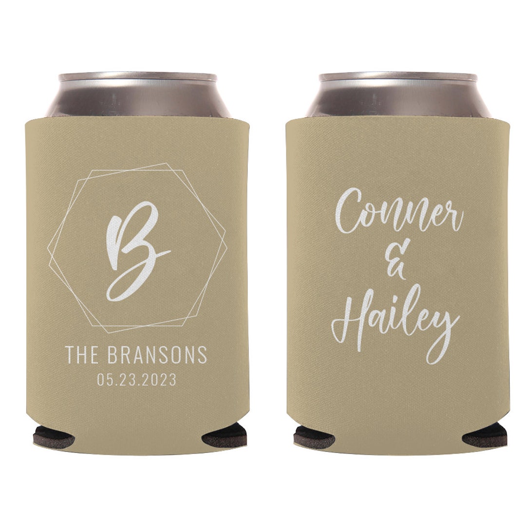 Custom Beer Huggers Wedding Favors, Wedding Can Coolers, Wedding Can ...