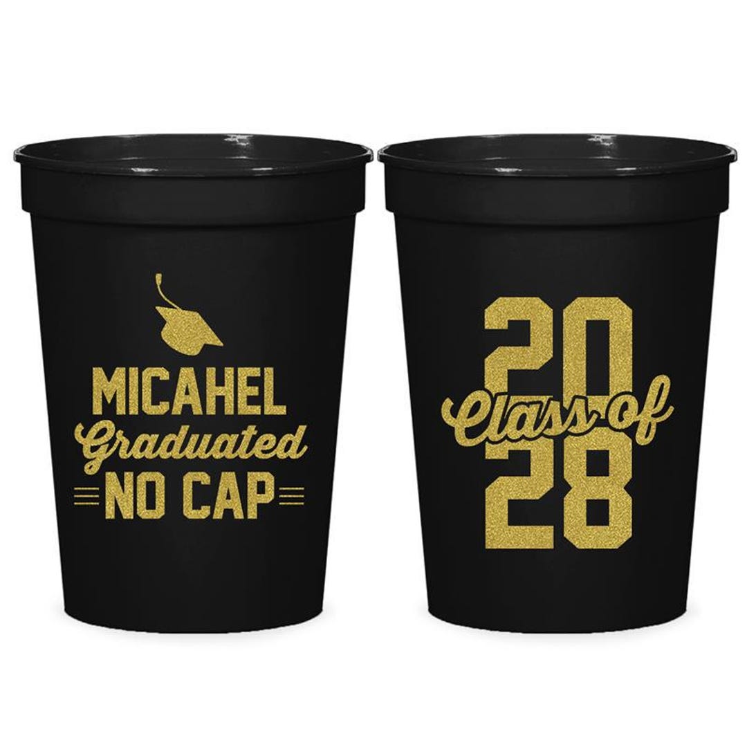Personalized Stadium Cups, Custom Stadium Cup for Graduation Party ...