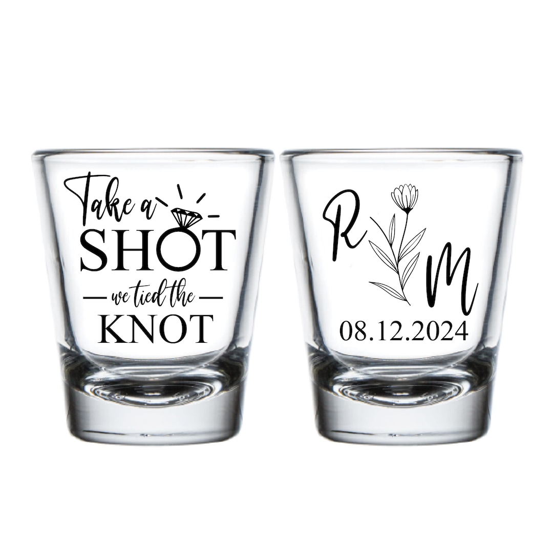 Personalized Wedding Favors Shot Glasses, Custom Shot Glasses as Favor ...