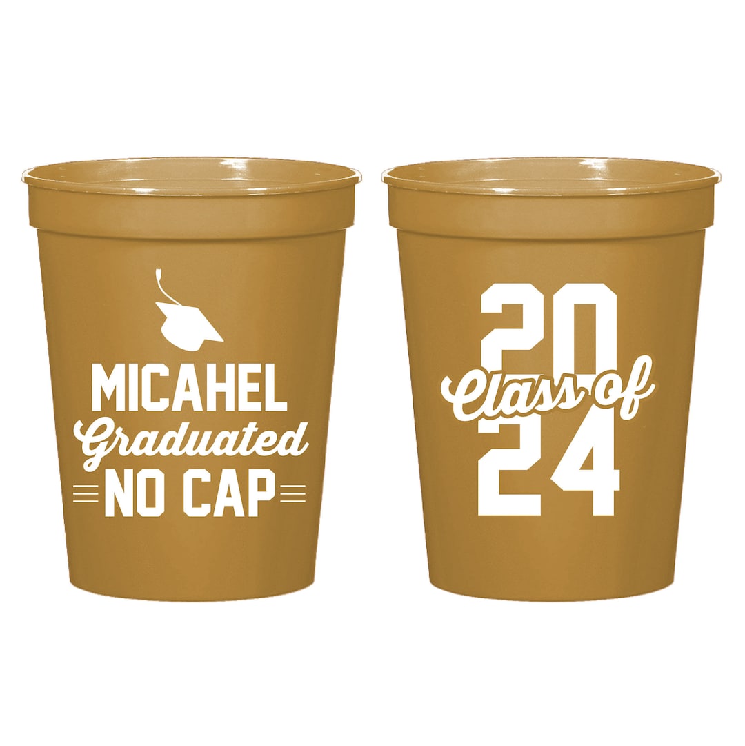 Personalized Stadium Cups, Custom Stadium Cup for Graduation Party ...