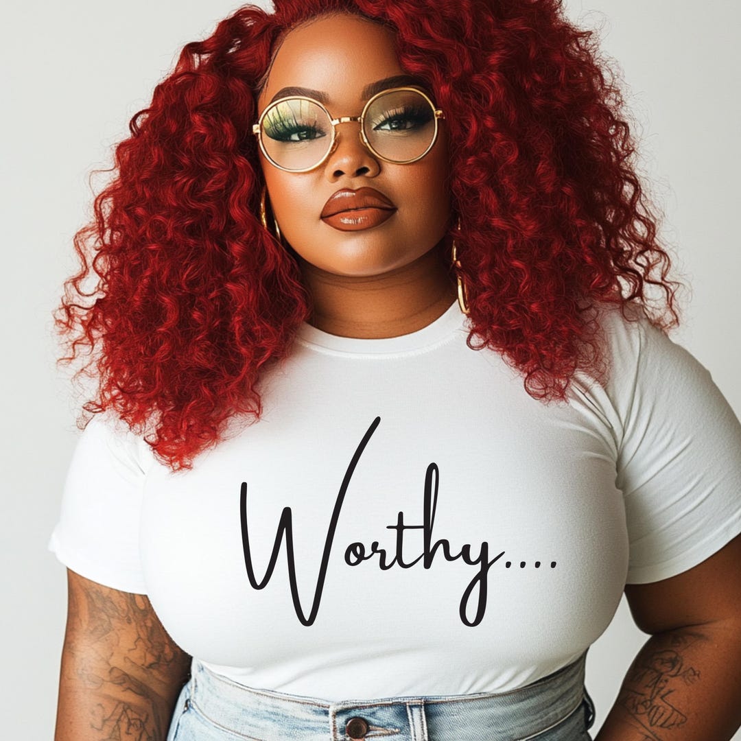 WORTHY PNG File | Digital Download | Trendy Graphic Design for ...