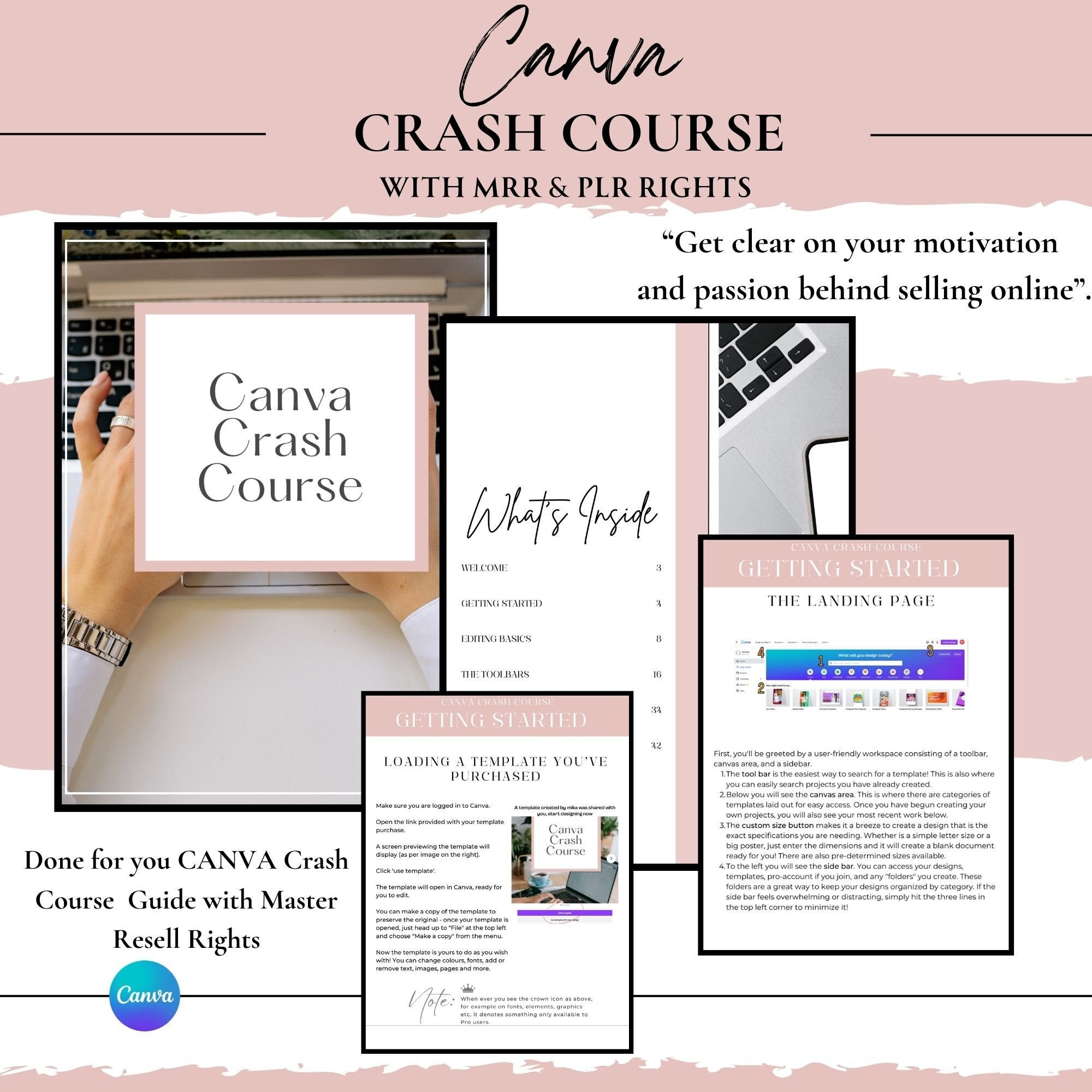 Done for You Canva Crash Course, Digital Products, MRR & PLR Rights ...