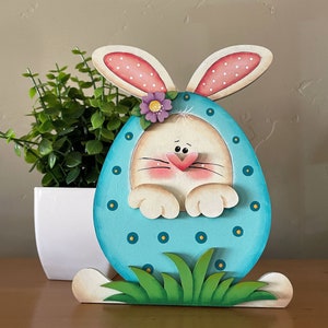 Hand Painted Easter Decoration. This Bunny in Disguise is so Adorable ...