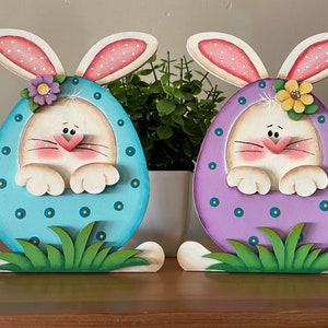 Hand Painted Easter Decoration. This Bunny in Disguise is so Adorable ...