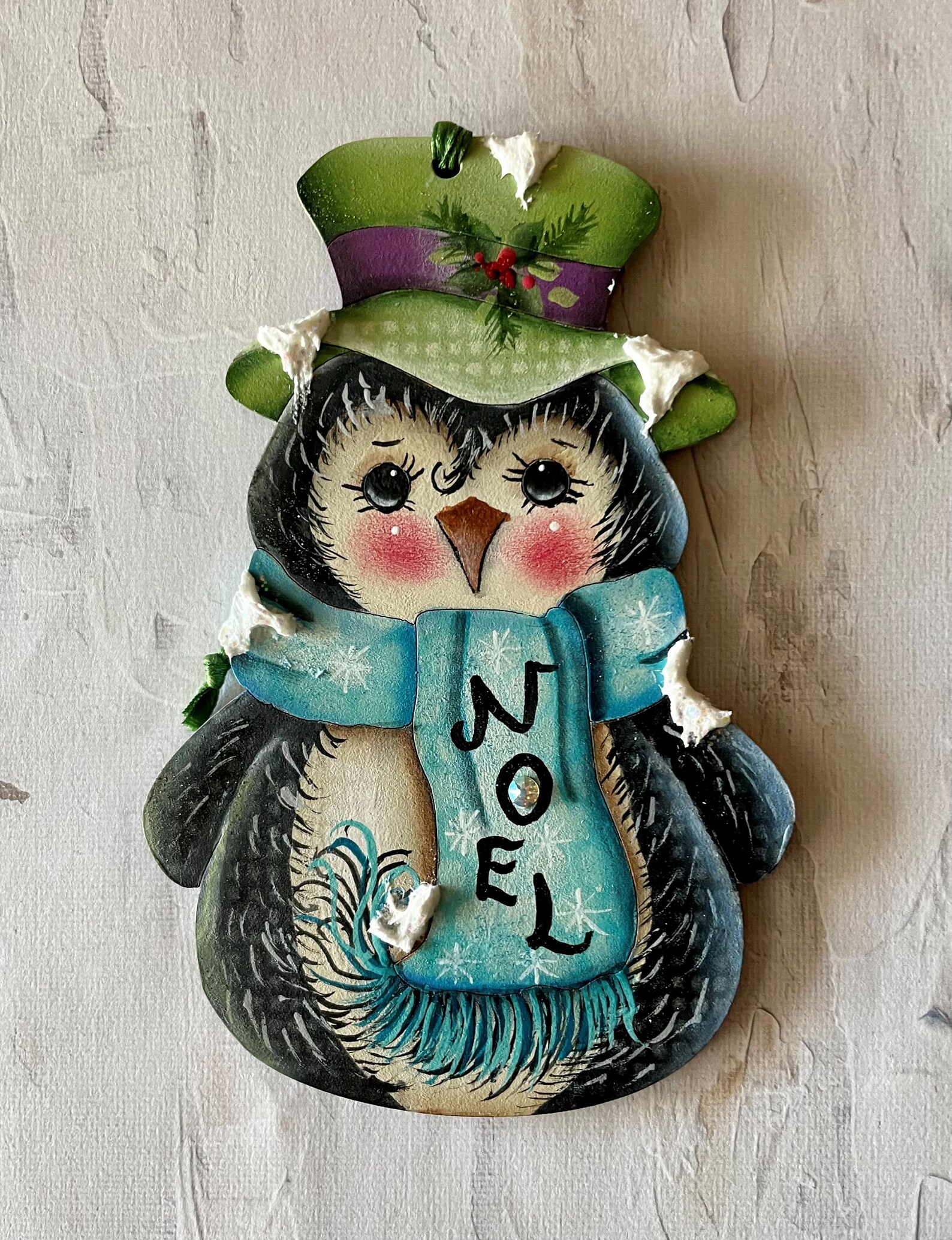 Hand Painted Christmas Ornament. We Three Friends Include - Etsy