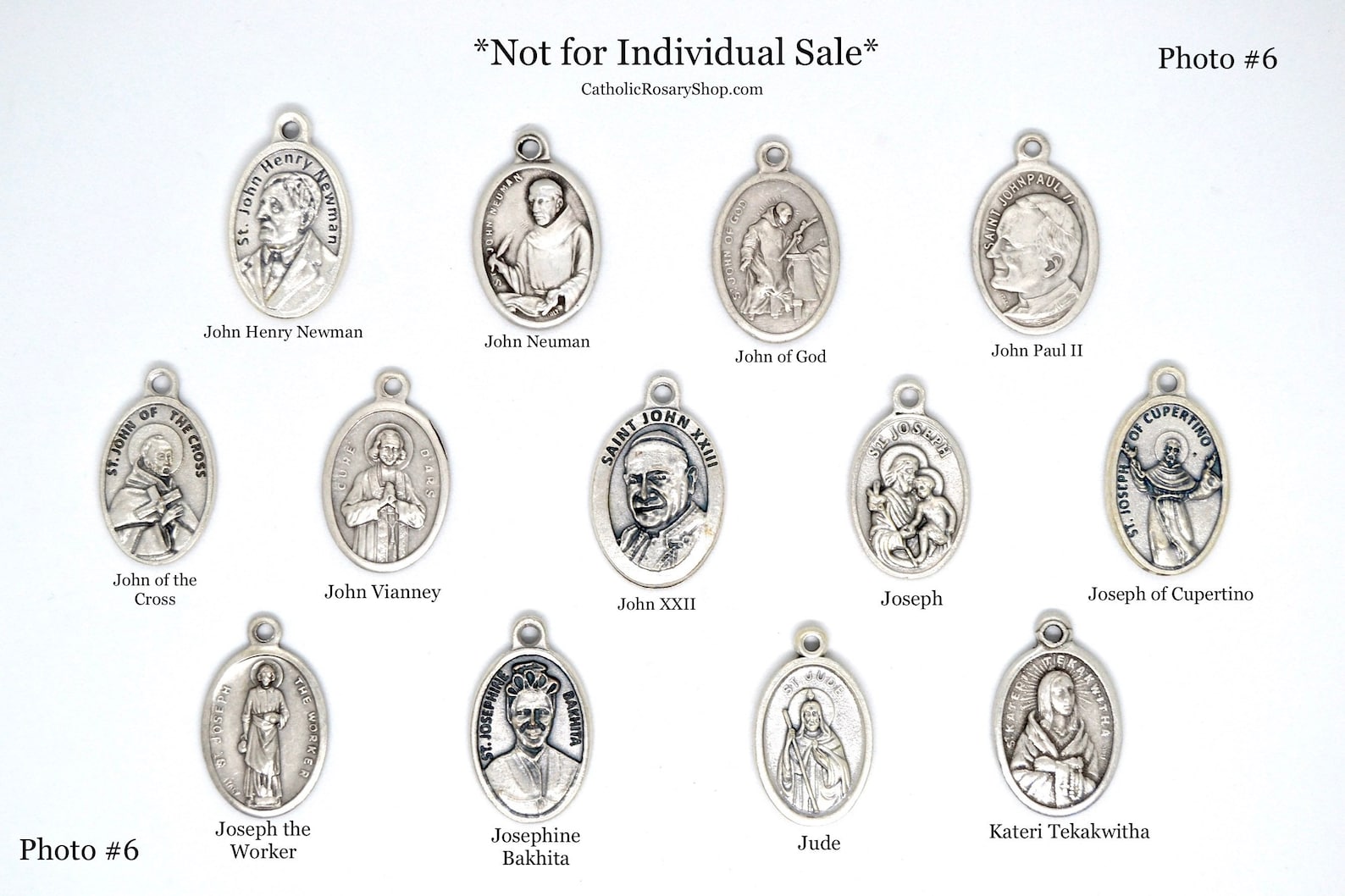 Patron Saint Charms | Add on to a Rosary Purchase | Patron Saint Charms ...