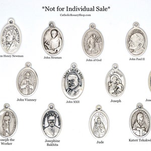 Patron Saint Charms | Add on to a Rosary Purchase | Patron Saint Charms ...