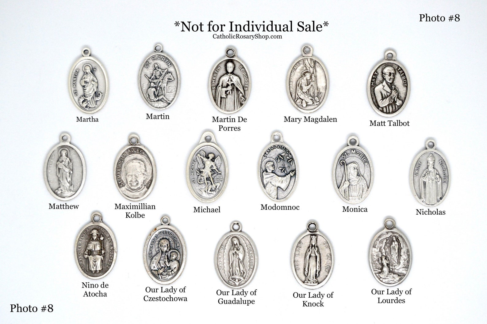 Patron Saint Charms | Add on to a Rosary Purchase | Patron Saint Charms ...