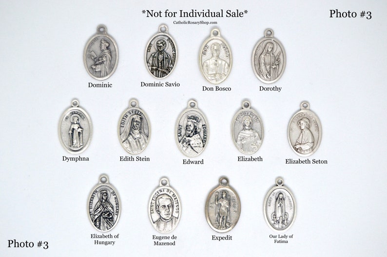 Patron Saint Charms | Add on to a Rosary Purchase | Patron Saint Charms ...