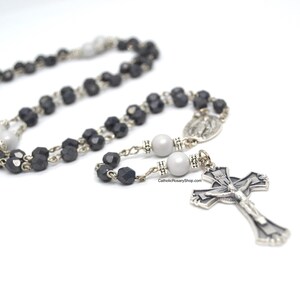 Matte Gray Rosary for Men and Boys | Personalized Rosary Gifts | Rosary ...