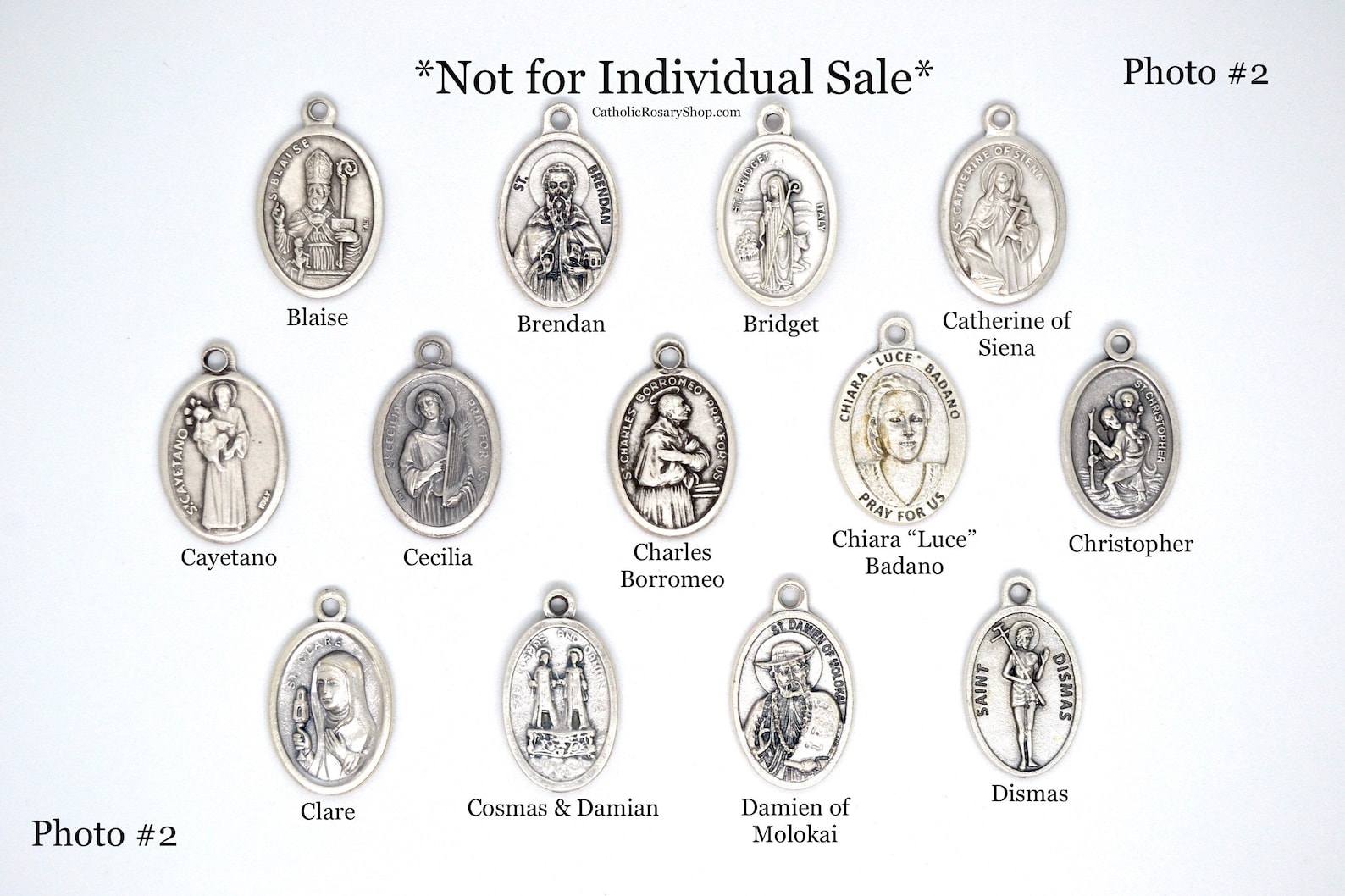 Patron Saint Charms | Add on to a Rosary Purchase | Patron Saint Charms ...