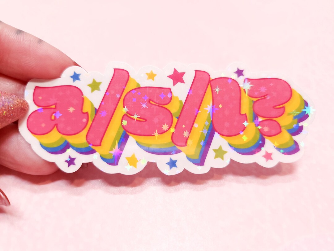 A/s/l? Holographic 90s Kid Waterproof Sticker - Millennial Hydroflask ...