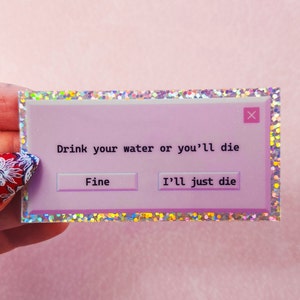 90s Error Message Holographic Sticker - Computer Pop up Sticker ...