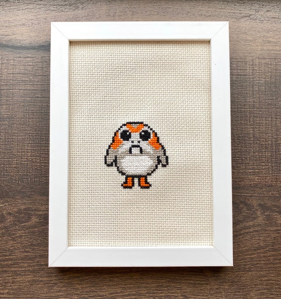 Sewing & Needlecraft Porg Inspired Cross Stitch Pattern Sewing & Fiber ...