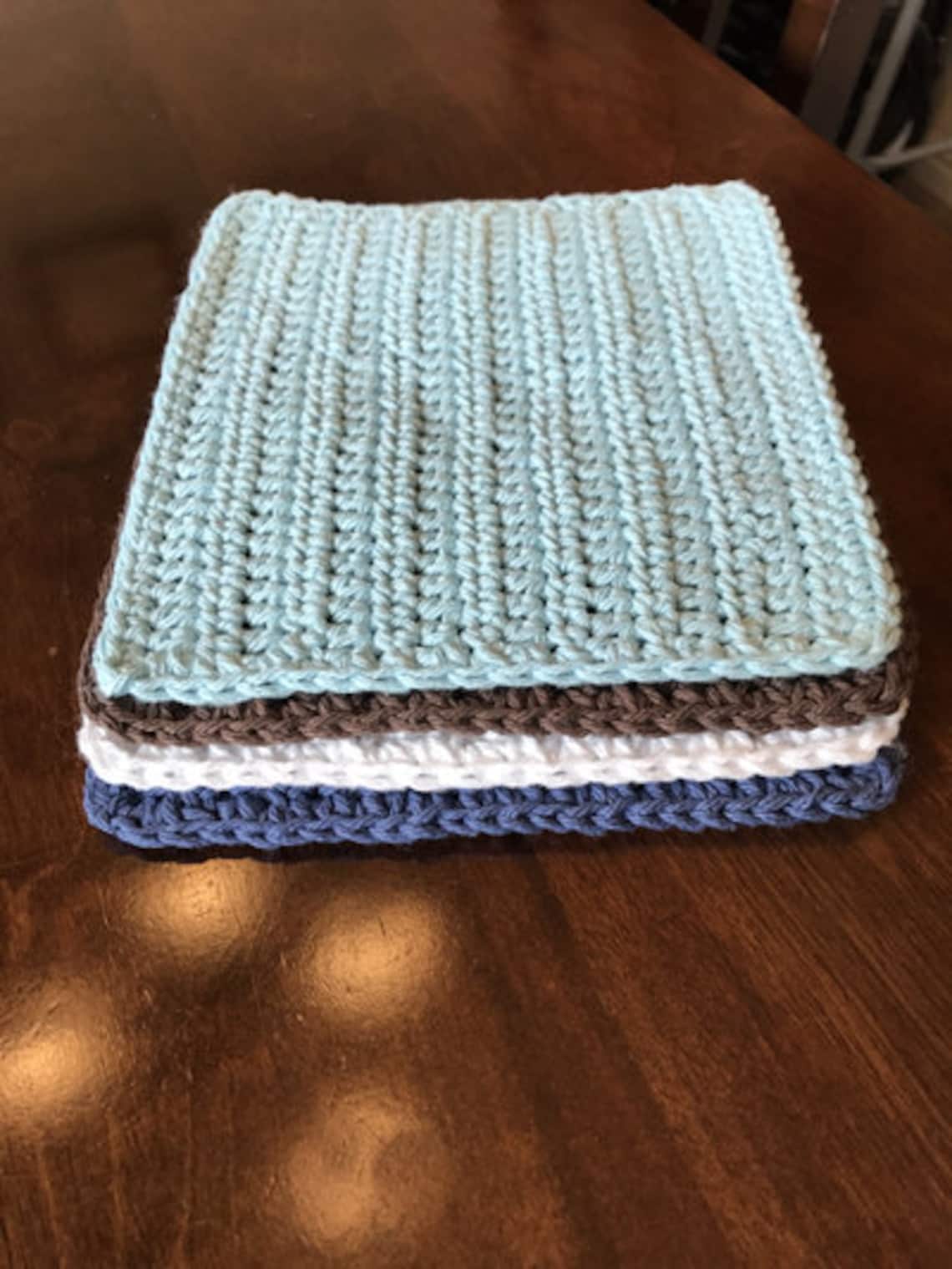 Simple Beginner Crochet Dishcloth Pattern - Etsy