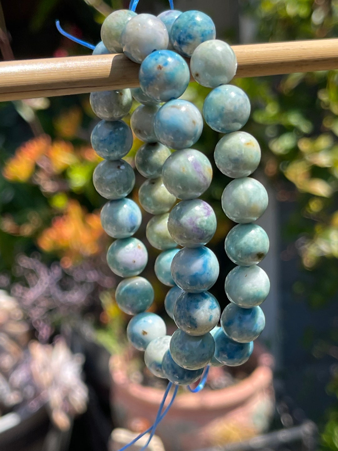 Natural Rare Blue Hackmanite UV Reactive Fluorescent Gemstone Bracelet ...