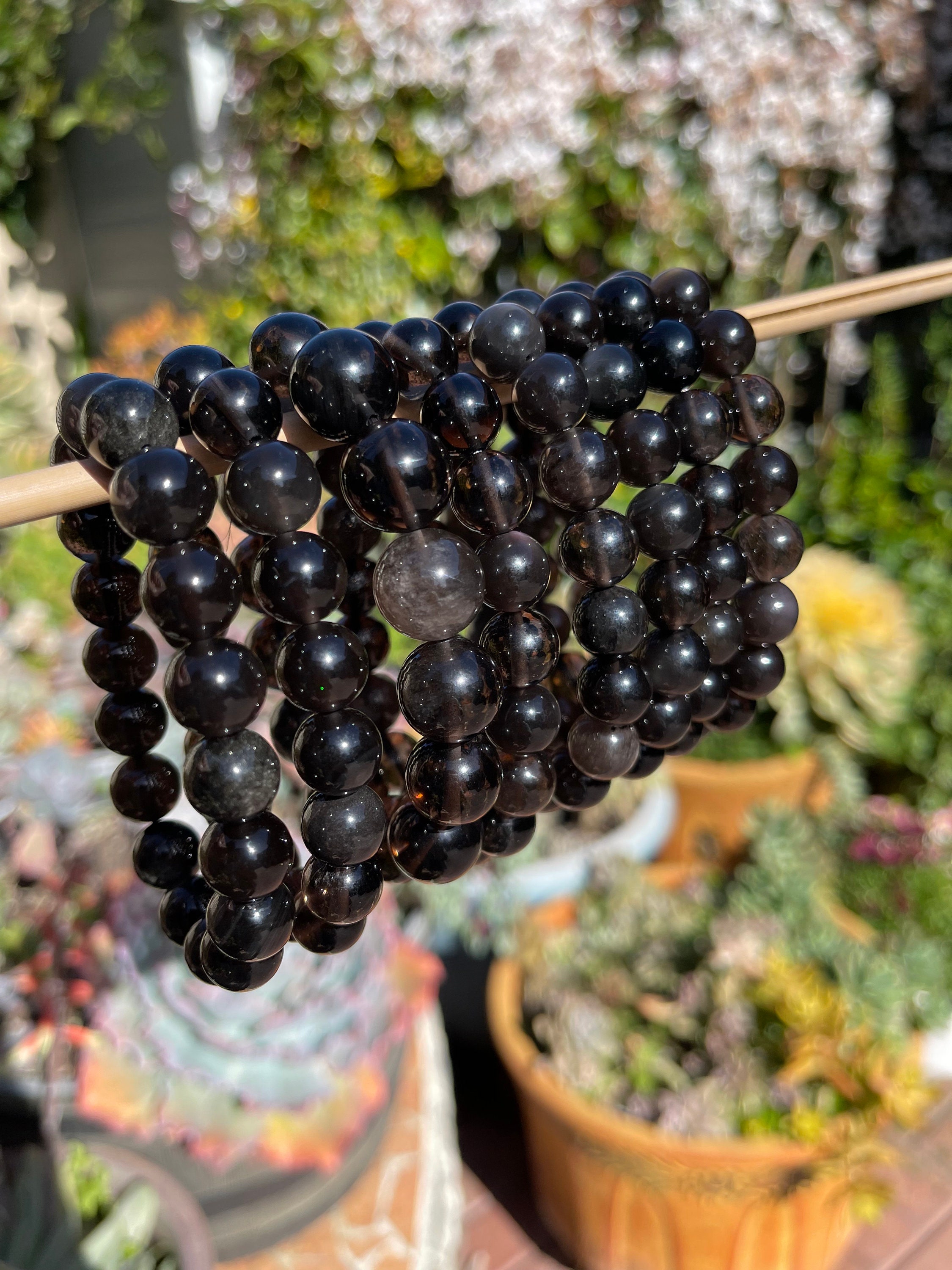 Ice Obsidian Bracelets. Ice Obsidian Stretchy Bracelet Crystal Ice ...