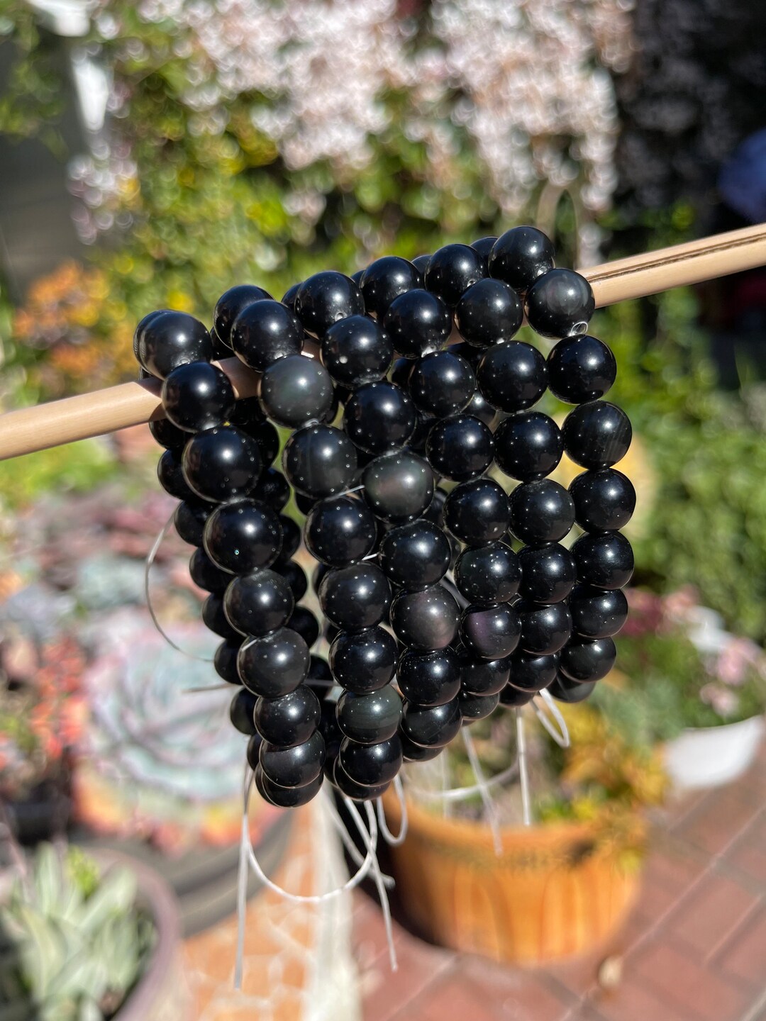 Ice Obsidian Bracelets. Ice Obsidian Stretchy Bracelet Crystal Ice ...