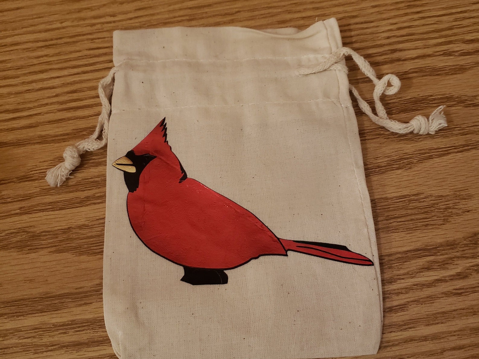 Cardinal Drawstring Bag - Etsy