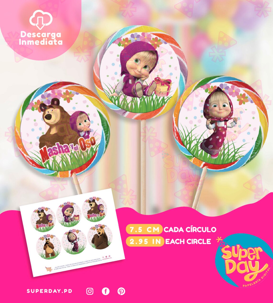 Toppers Masha and the Bear Masha and the Bear Party Masha and the Bear ...