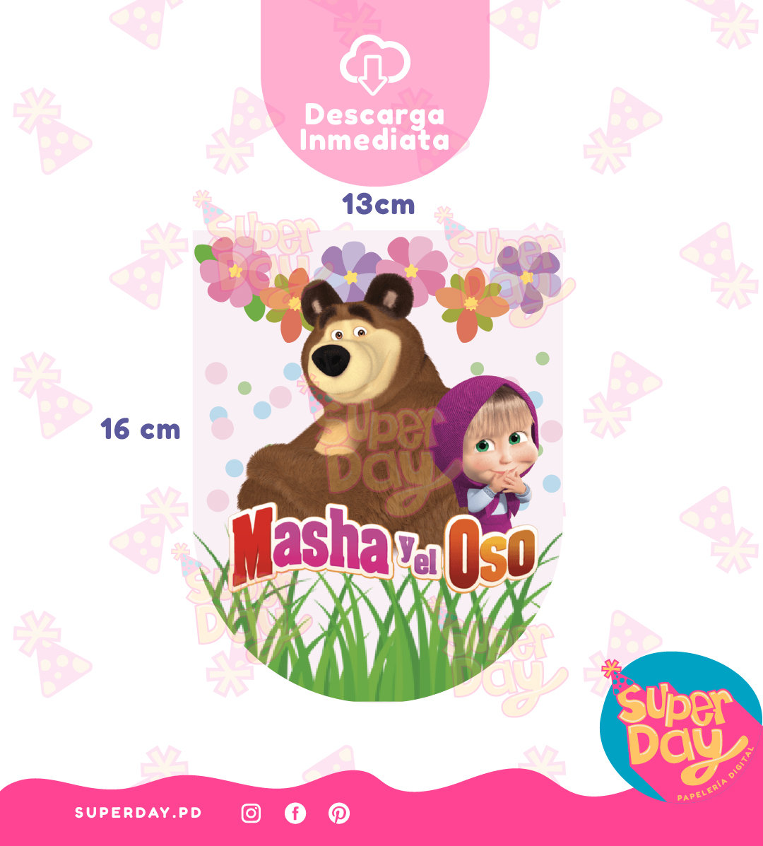 MASHA AND THE BEAR / Instant Download / Complete Alphabet / Birthday ...