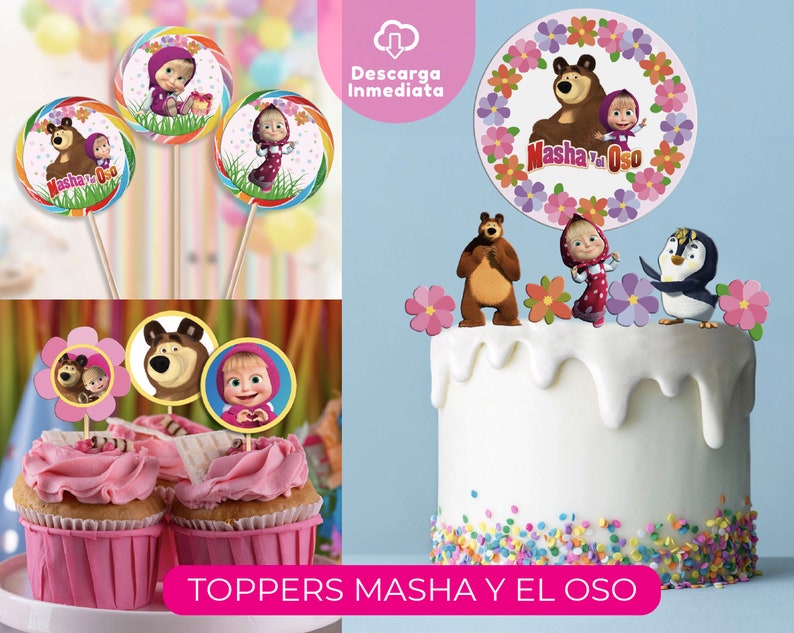 Toppers Masha and the Bear Masha and the Bear Party Masha and the Bear ...