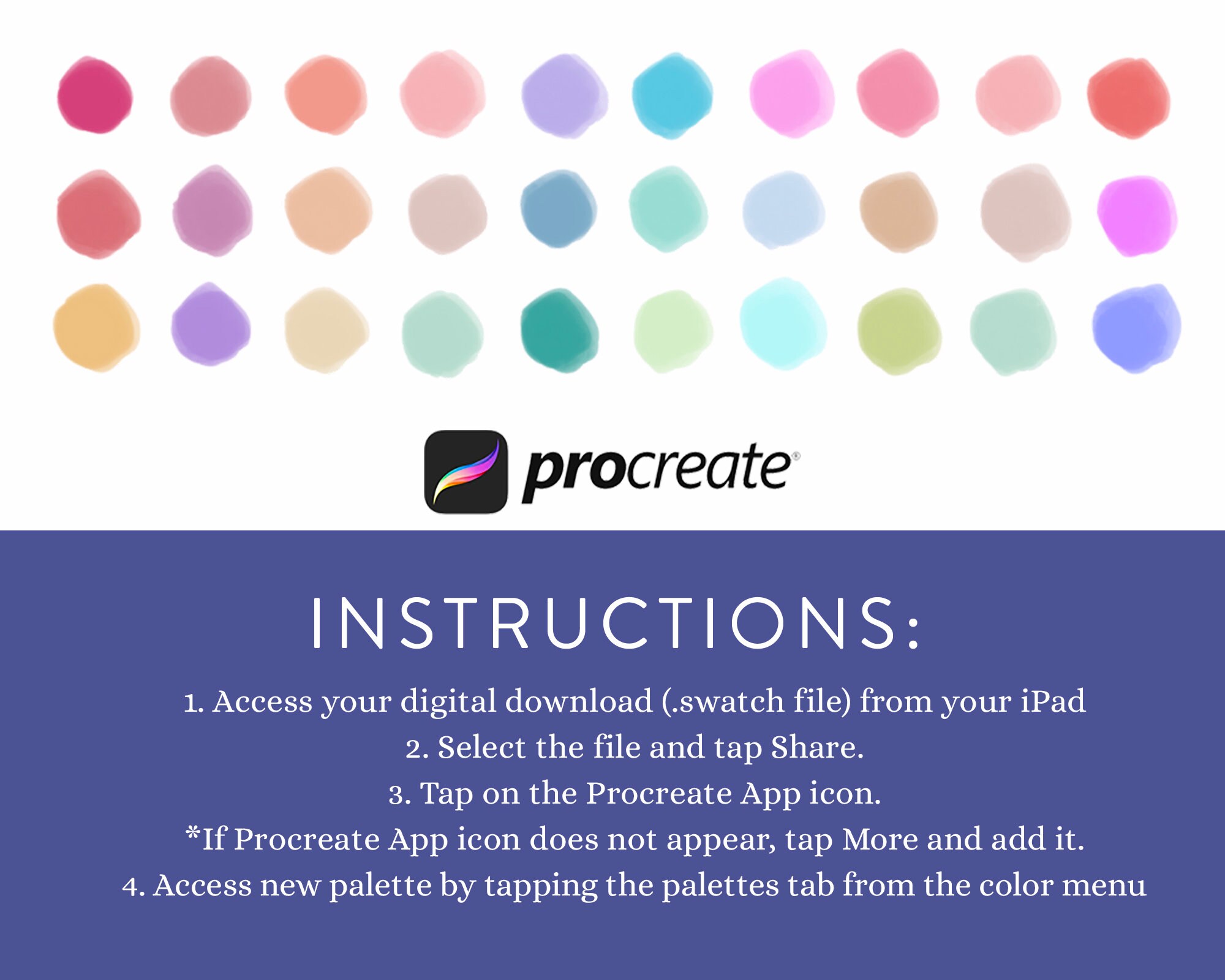 Procreate Color Palette | Adventure Time: 30 Curated Fantasy Colors for ...