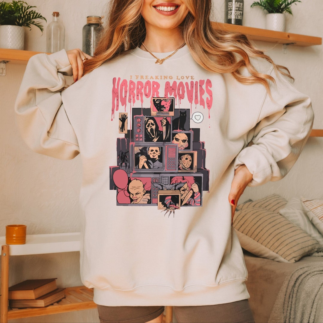 Halloween Sweater | Retro Horror Movies Sweater | Comfort Colors ...
