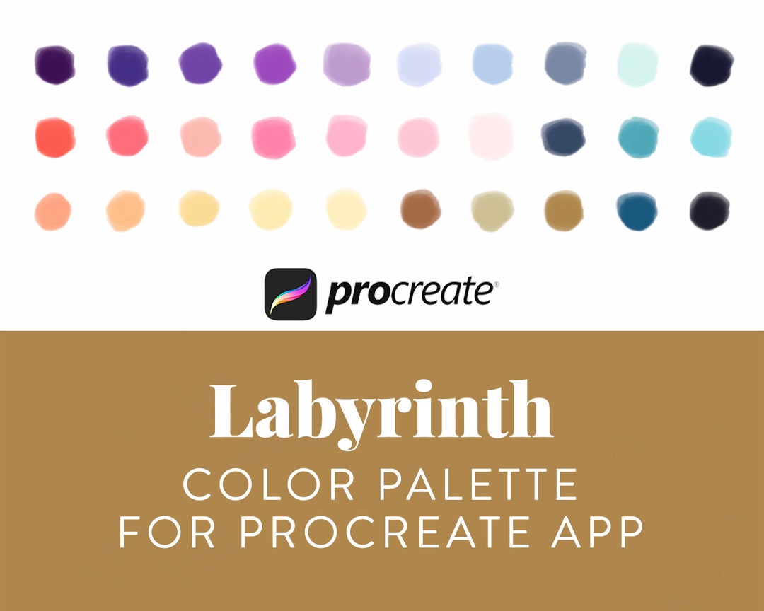 Labyrinth Procreate Color Palette | 30 Magical Colors (digital Download ...