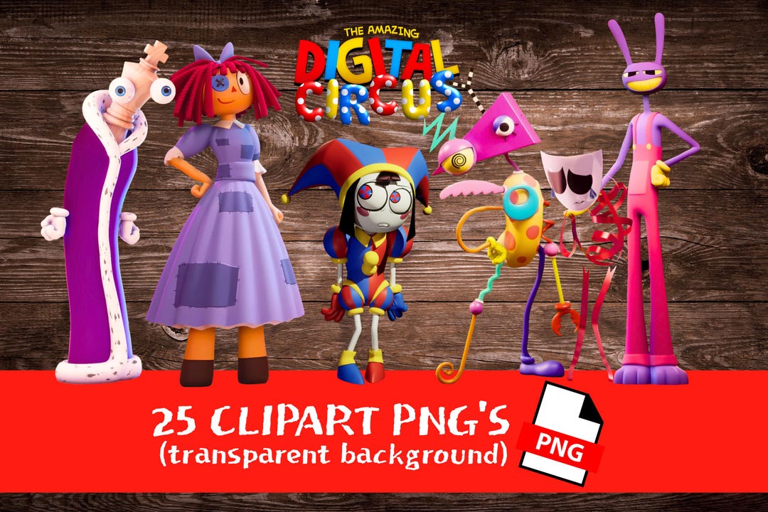 TADC PNG Clipart | the Amazing Digital Circus | Pomni Ragatha Jax ...
