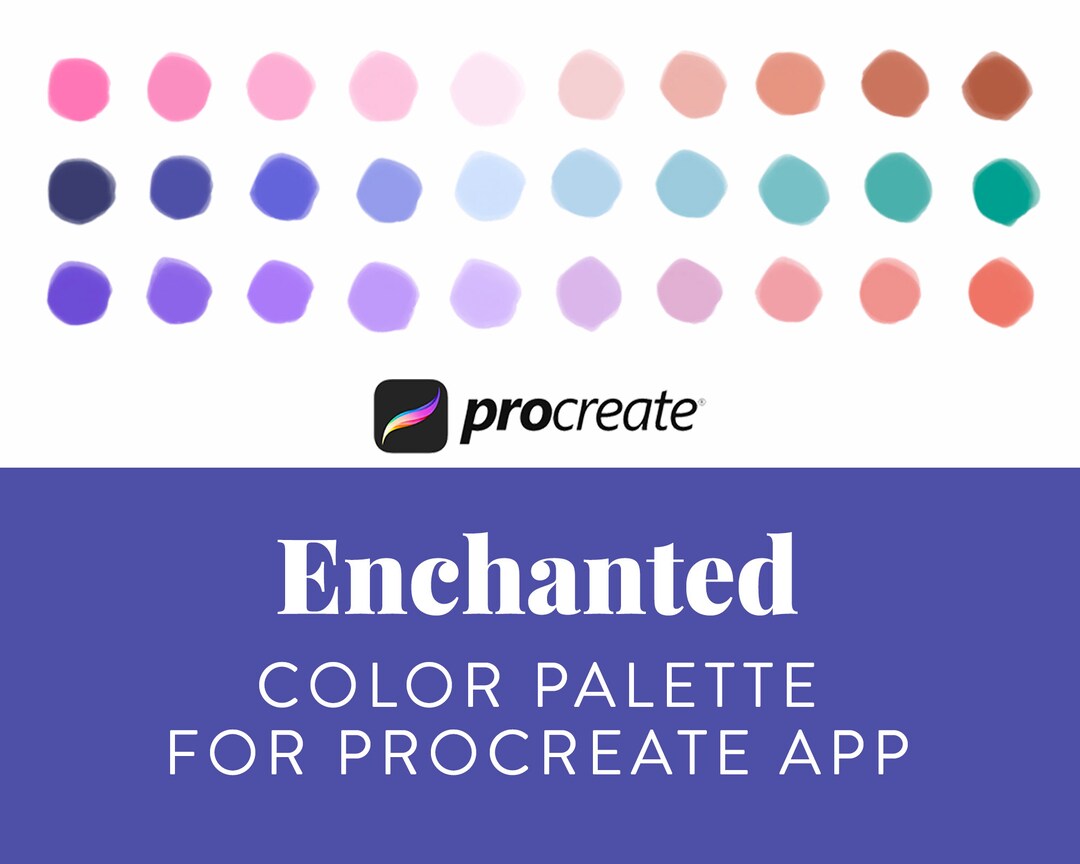 Enchanted Procreate Color Palette | 30 Fantasy Colors (digital Download ...