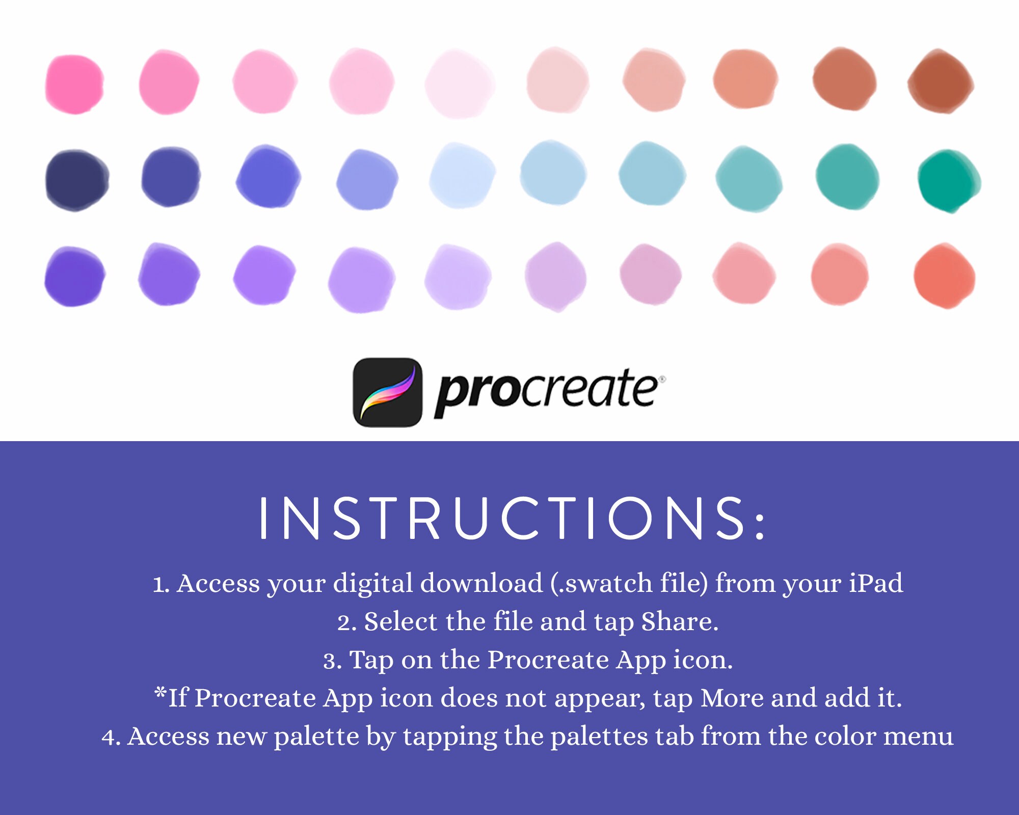 Procreate Color Palette Enchanted: 30 Curated Fantasy Colors - Etsy