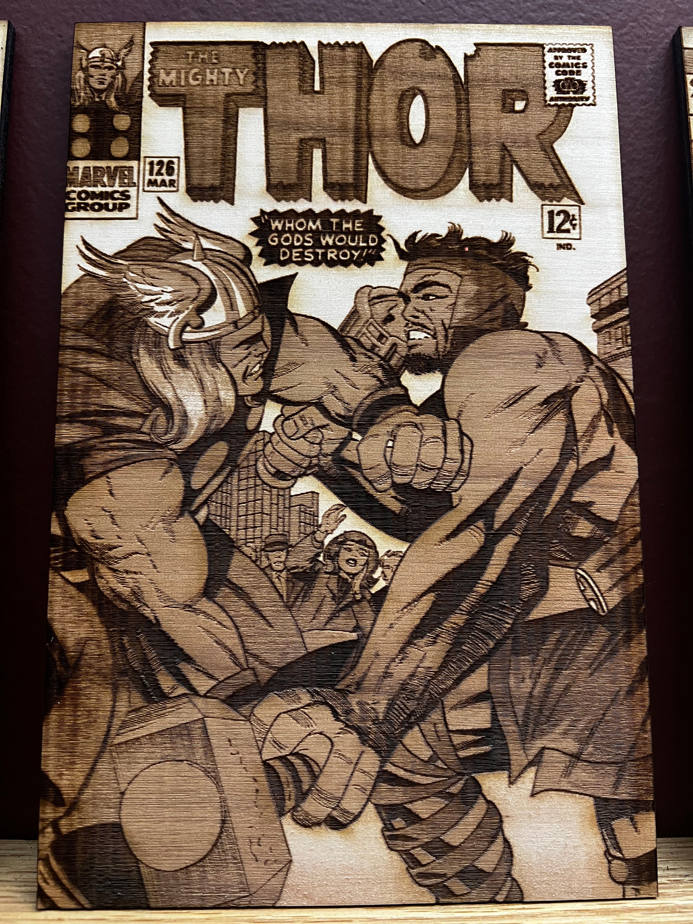 Thor Laser Engraved Comic Book Covers - Etsy