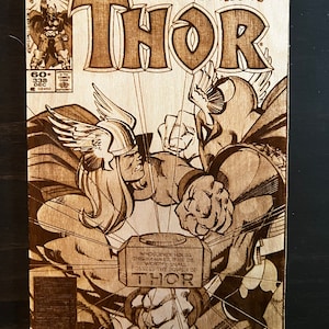 Mighty Thor Issue 338 Laser Engraved Cover - Etsy