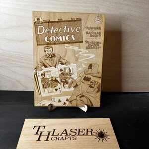 Batman Laser Engraved Classic Comic Covers - Etsy