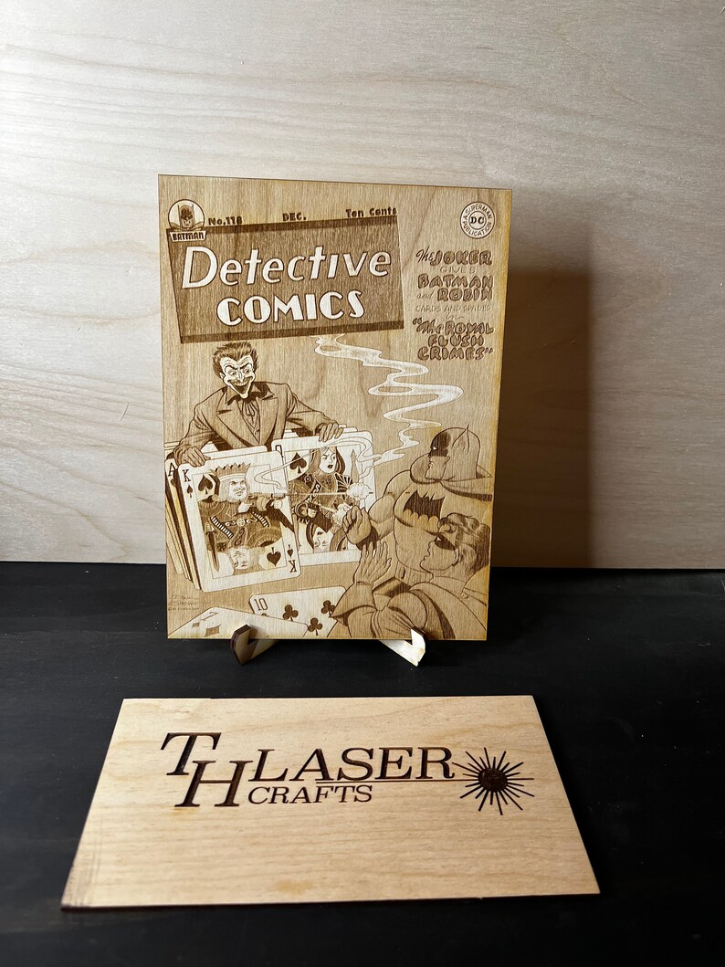 Batman Laser Engraved Classic Comic Covers | Etsy