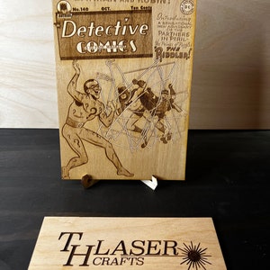 Batman Laser Engraved Classic Comic Covers - Etsy
