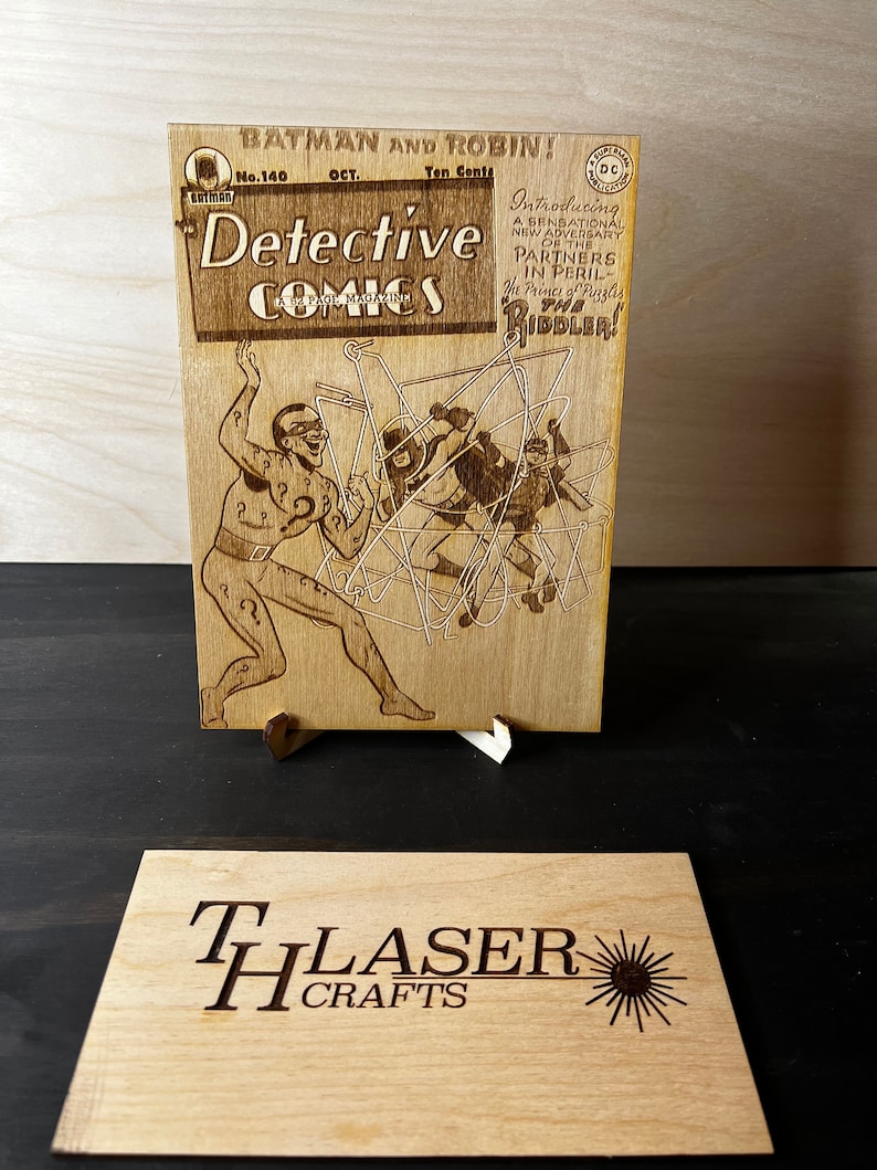 Batman Laser Engraved Classic Comic Covers - Etsy