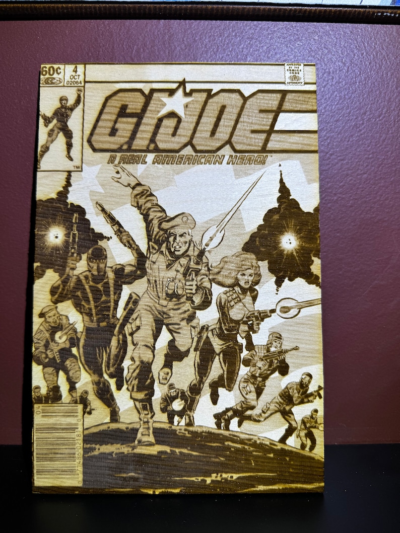 GI JOE Laser Engraved Covers Issues 4-6 - Etsy