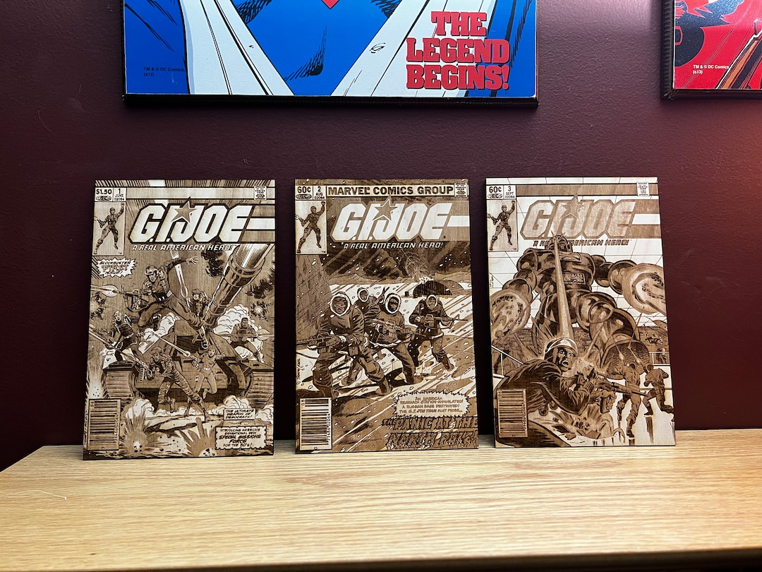 GI JOE Laser Engraved Covers 1-3 - Etsy