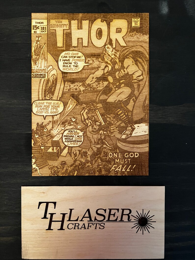 Laser Engraved Comic Book Cover Art - Etsy
