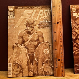 The Flash Laser Engraved Comic Book Cover Art - Etsy