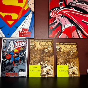 Marvel X-men Laser Engraved Comic Book Cover Art Set of 4 - Etsy