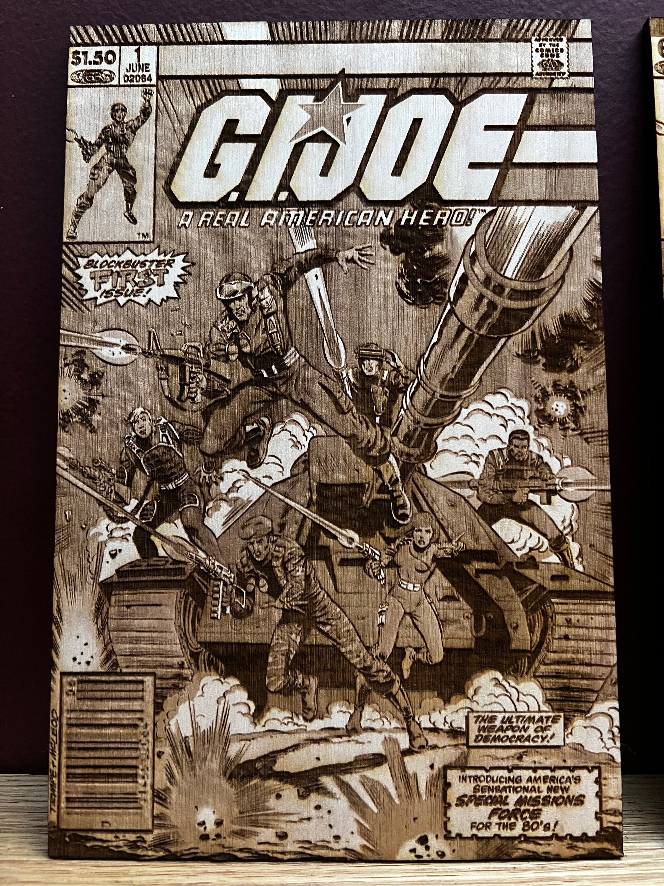 GI JOE Laser Engraved Covers 1-3 - Etsy